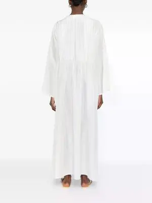 P.a.r.o.s.h Sadio Beaded Midi Dress - White