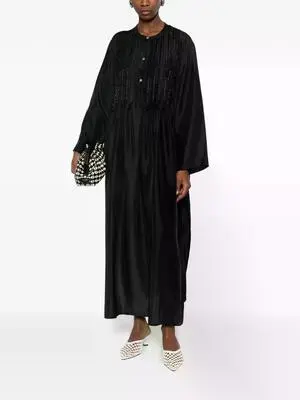 P.a.r.o.s.h Sadio Bead-embellished Midi Dress - Black