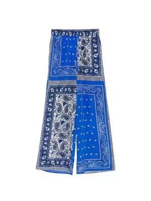 P.a.r.o.s.h Paisley Print Palazzo Pants - Blue