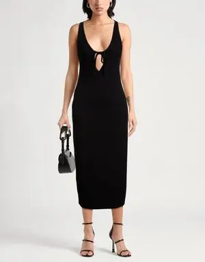 Joah Brown Midi Knit Bodycon Dress