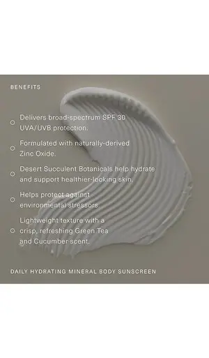 Oak Essentials Daily Hydrating Mineral Body Sunscreen Spf 30