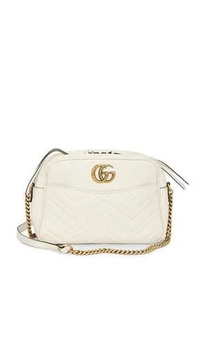FWRD RENEW Gucci Gg Marmont Shoulder Bag - White