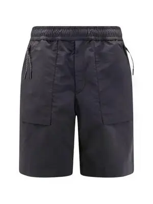 Moncler Logo-patch Bermuda Shorts - Black