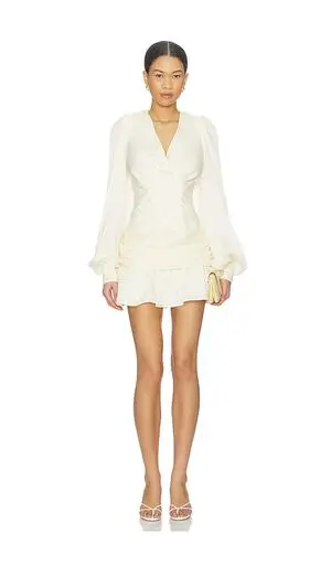 YELLOW THE LABEL Evie Mini Dress - Cream