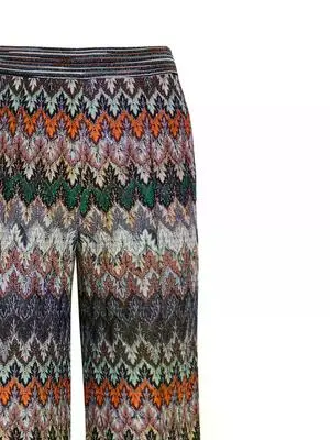 Missoni Patterned Wide Leg Trousers - Blue