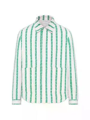Thom Browne Repp Striped Tweed Utility Jacket - Green
