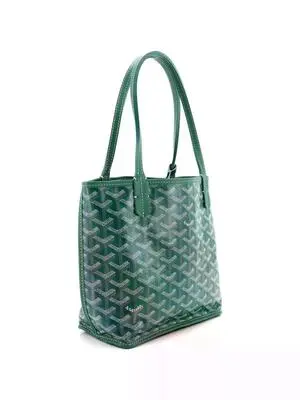 Goyard Anjou Reversible Tote Coated Canvas Mini Satchel - Green