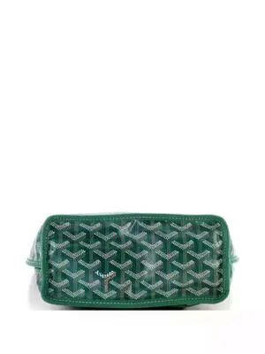 Goyard Anjou Reversible Tote Coated Canvas Mini Satchel - Green