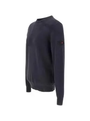 Peuterey Logo-patch Crew-neck Sweatshirt - Blue