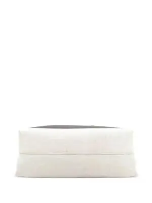 Valentino Garavani Vlogo Signature Leather And Canvas Large Tote - Neutrals