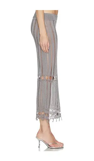 LOVERS AND FRIENDS Francie Metallic Knit Maxi Skirt