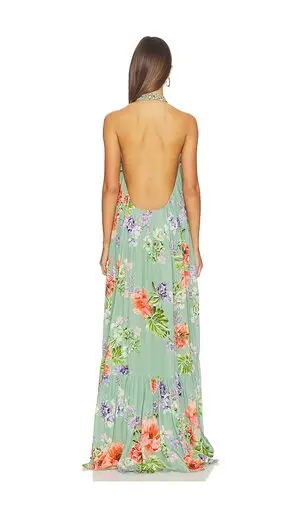 Hemant & Nandita Maxi Dress - Green