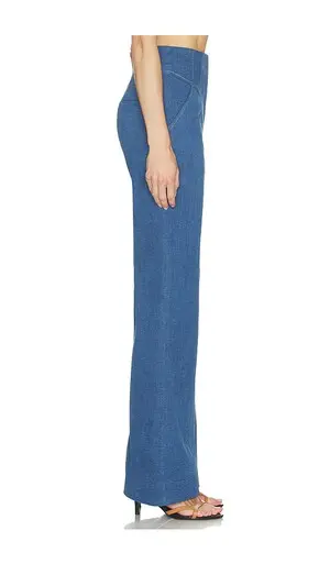 Veronica Beard Frenkle Stretch Chambray Trousers