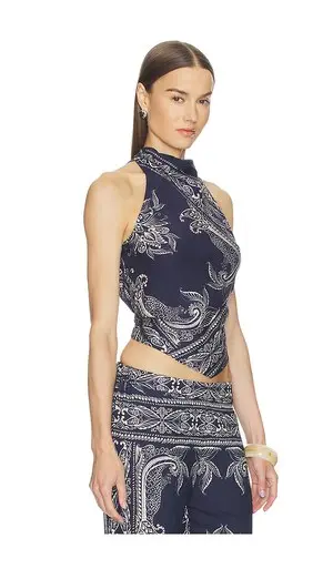Amanda Uprichard Arielle Top - Navy
