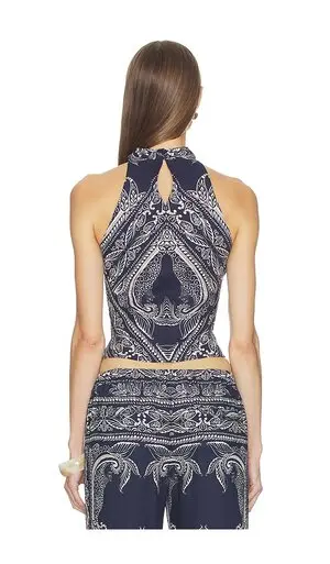 Amanda Uprichard Arielle Top - Navy