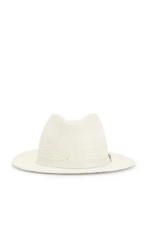 Rag & Bone Packable Straw Fedora Hat - Ivory