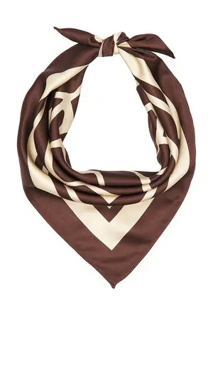 FAITHFULL THE BRAND Faithfull The Brand Neve Head Scarf In Brown.