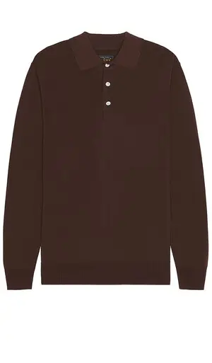 BEAMS Knit Polo - Brown