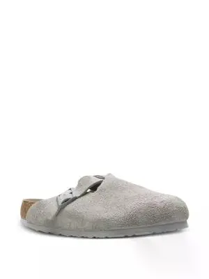BIRKENSTOCK Boston Soft Footbed Suede Slippers - Neutrals