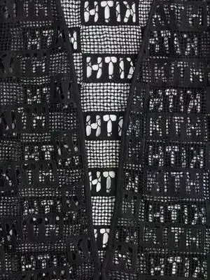 Kith Ethan Logo-lace Cardigan - Black