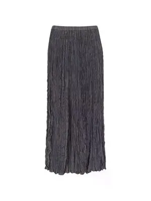 ALYSI Elasticated Crinkled Skirt - Grey
