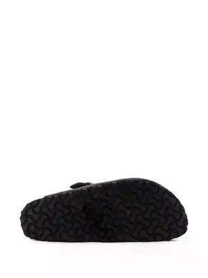 BIRKENSTOCK Adjustable-buckle Suede Sandals - Grey