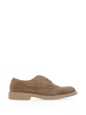 DOUCAL'S Suede Lace-up Shoes - Brown