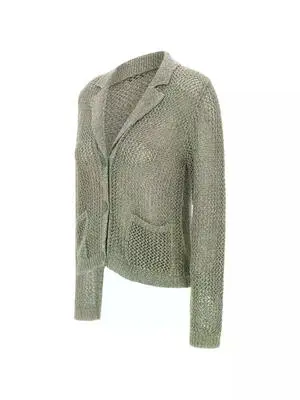 KANGRA Openwork Sequin Cardigan