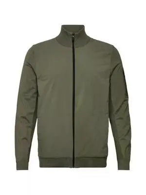 BOSS Ribbed Zip Jacket - Green