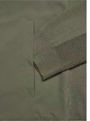 BOSS Ribbed Zip Jacket - Green