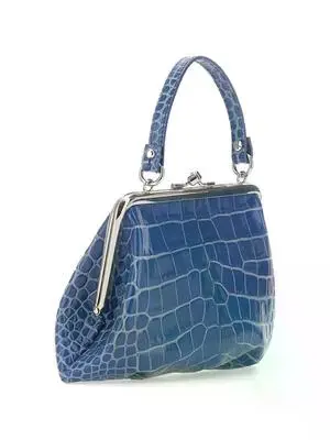 VIVIENNE WESTWOOD Granny Frame Croc-effect Tote