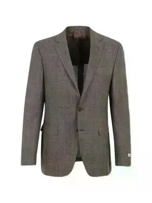 Canali Checked Button Suit