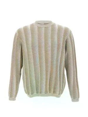 Emporio Armani Jacquard Two-tone Sweater