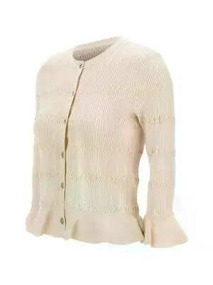 Liu Jo Ruffled Cuff Buttoned Cardigan