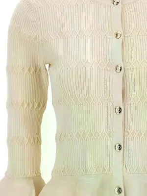 Liu Jo Ruffled Cuff Buttoned Cardigan