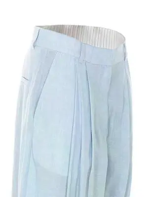 ELE Tapered Trousers With Zip Fastening And Belt Loops