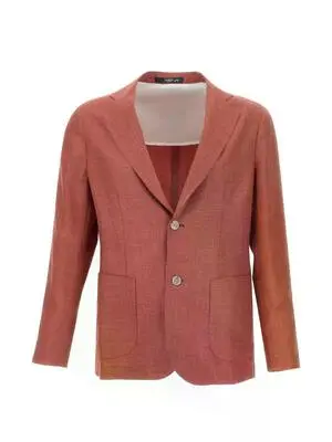 BARBA NAPOLI Easy J Mono Lapel Blazer - Red