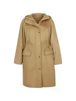 Max Mara Alcade Hooded Coat - Neutrals