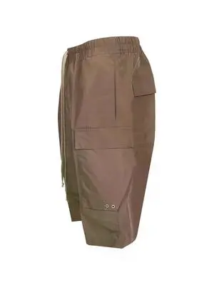 Rick Owens Cargo Shorts With Drawstring Detail - Brown