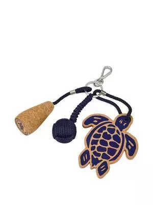 Vilebrequin Turtle Cork Keyring - Blue