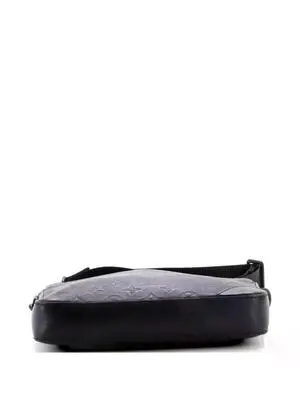 LOUIS VUITTON Duo Messenger Bag Monogram Shadow Leather - Black