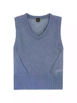 BOSS V-neck Ribbed Vest