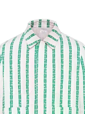 Thom Browne Repp Striped Tweed Utility Jacket