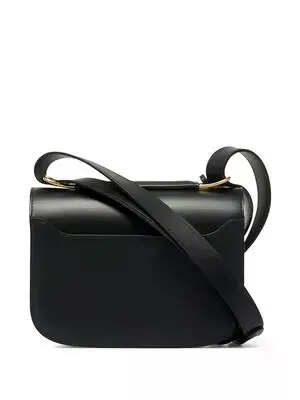 Delvaux Small Lingot Leather Shoulder Bag - Black