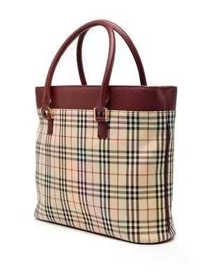 Burberry House Check Canvas Tote Bag