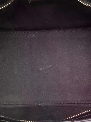 Saint Laurent Small Textured Leather Cabas Chyc Satchel - Black