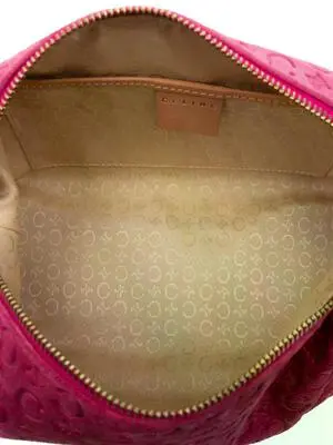 Celine 2000 C Macadam Suede Shoulder Bag - Brown