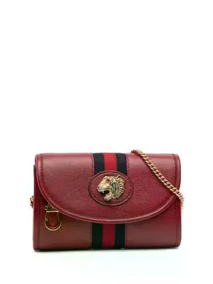 Gucci 2000-2015 Mini Leather Rajah Web Chain Crossbody Bag