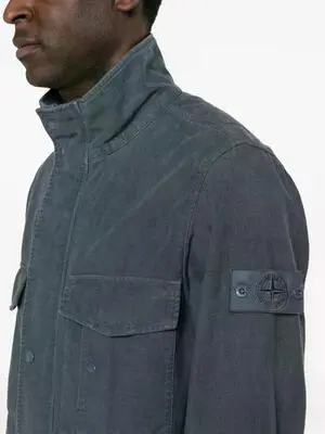 Stone Island Ghost Compass-badge Jacket - Blue