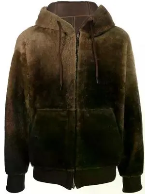 SALVATORE SANTORO Reversible Shearling Hooded Jacket